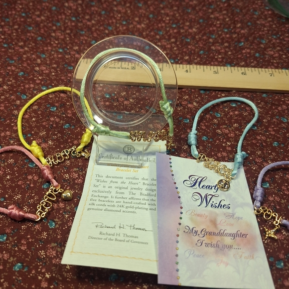 Jewelry | Bge Wishes From The Heart Bracelet Set Bradford Exchange ...